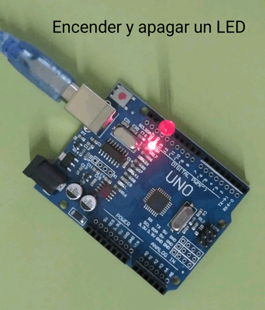ENCENDER Y APAGAR UN LED