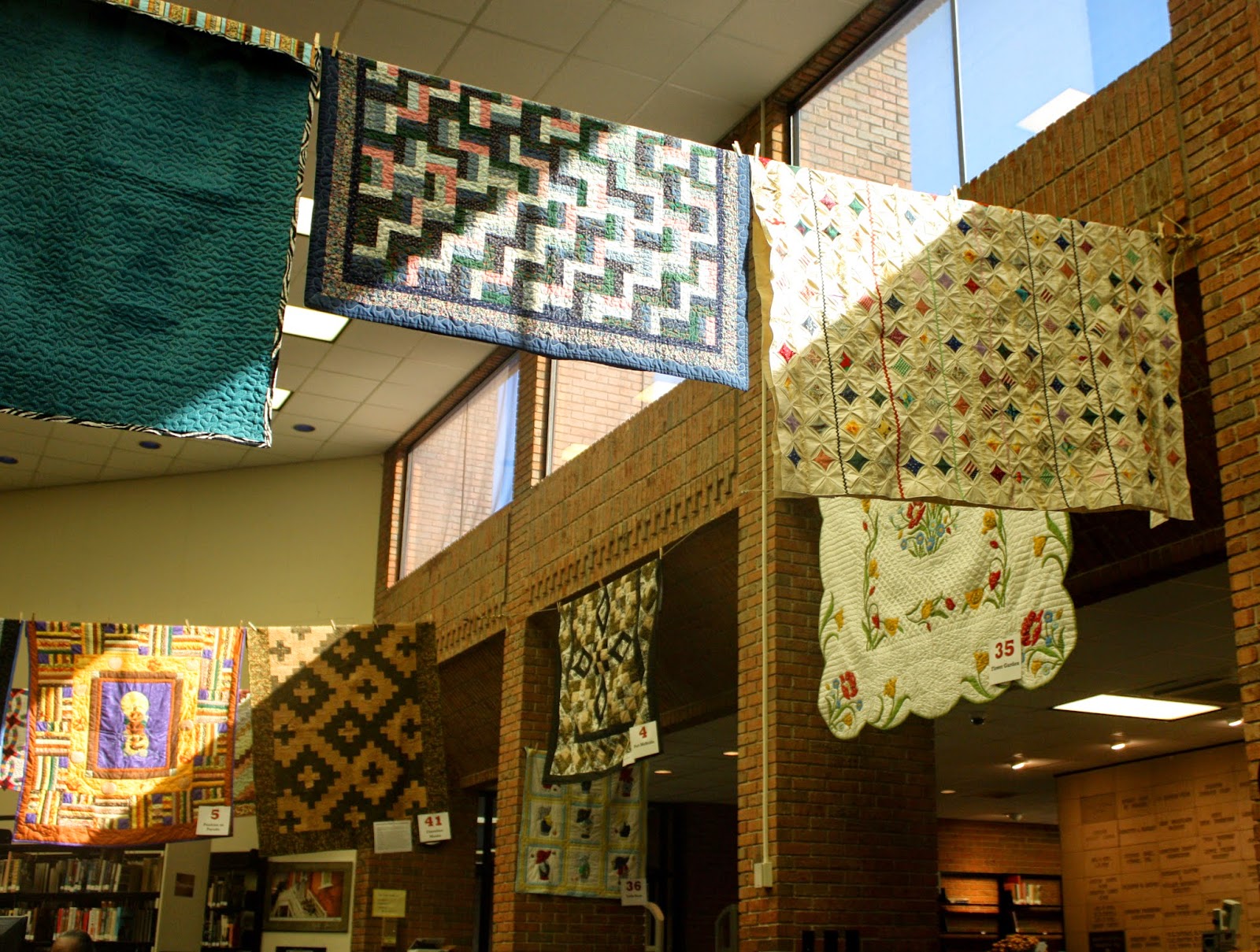 Creations By Michie` Blog: Quilts At The Library