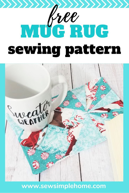 How to Paper Piece + Free Mug Rug Sewing Patterns | Sew Simple Home