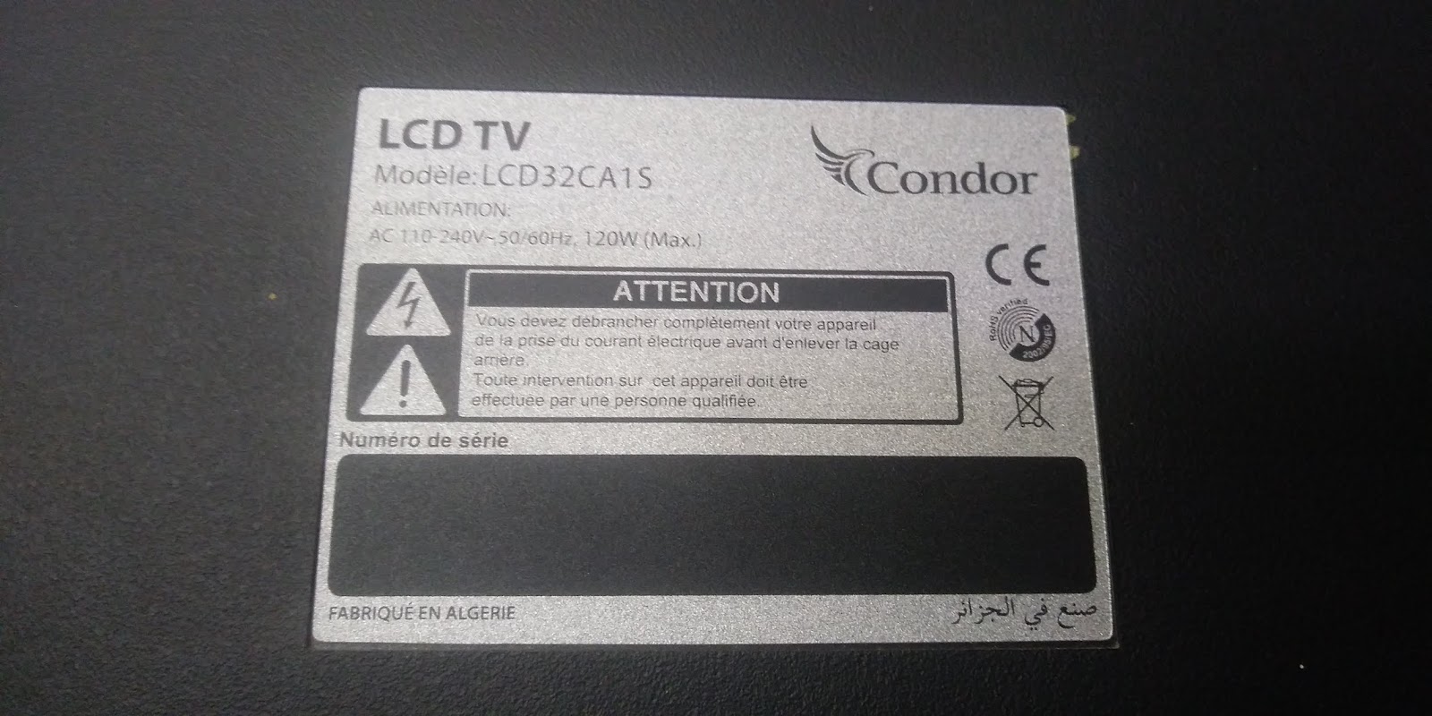DVBSHD: Condor LCD32CA1S