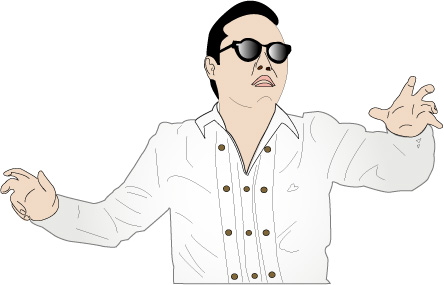 Image Cartoon: Gangnam Style Psy Cartoon