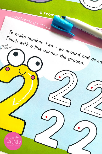 Writing Numbers 0-9 | From the Pond