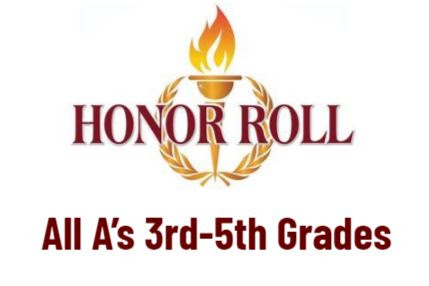Lake Carolina Elementary Communigator: 5th Grade Honor Roll Award for ...