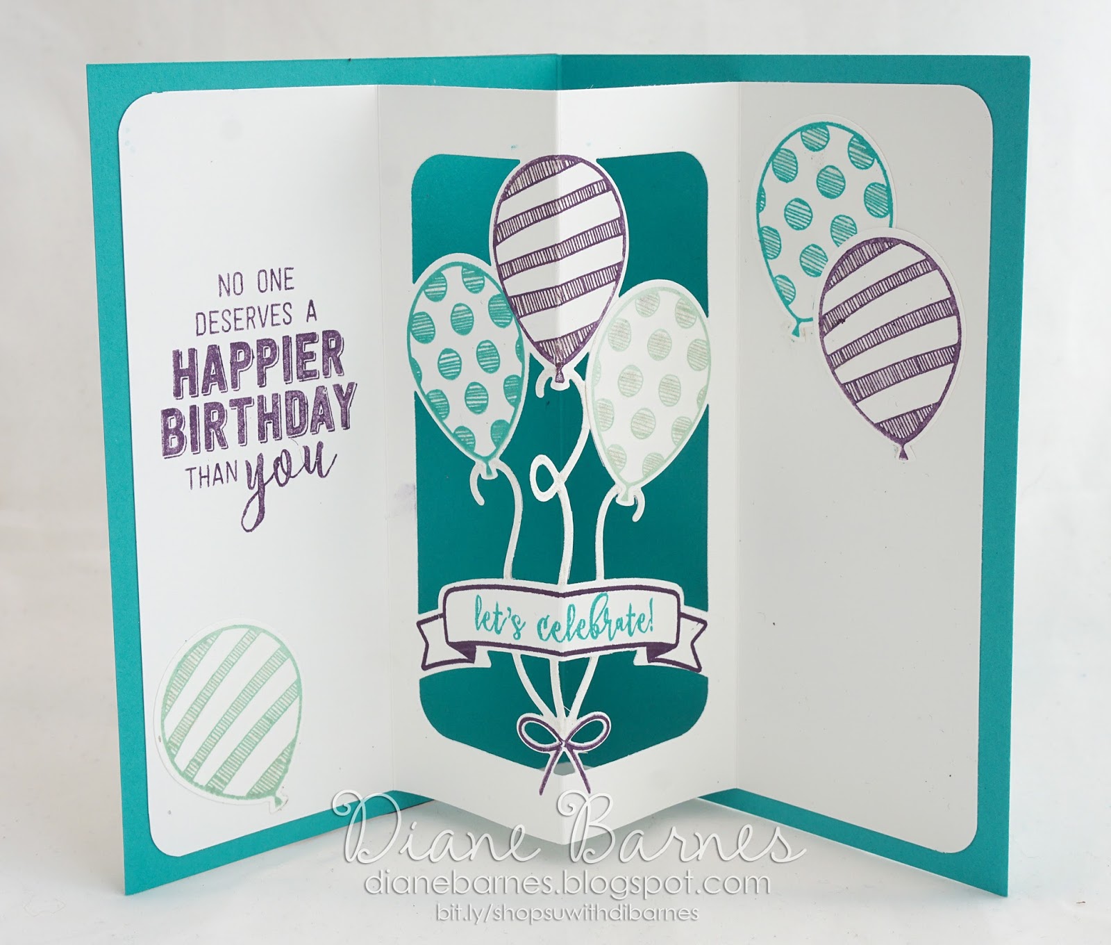colour me happy: Last balloon pop-up birthday card or three