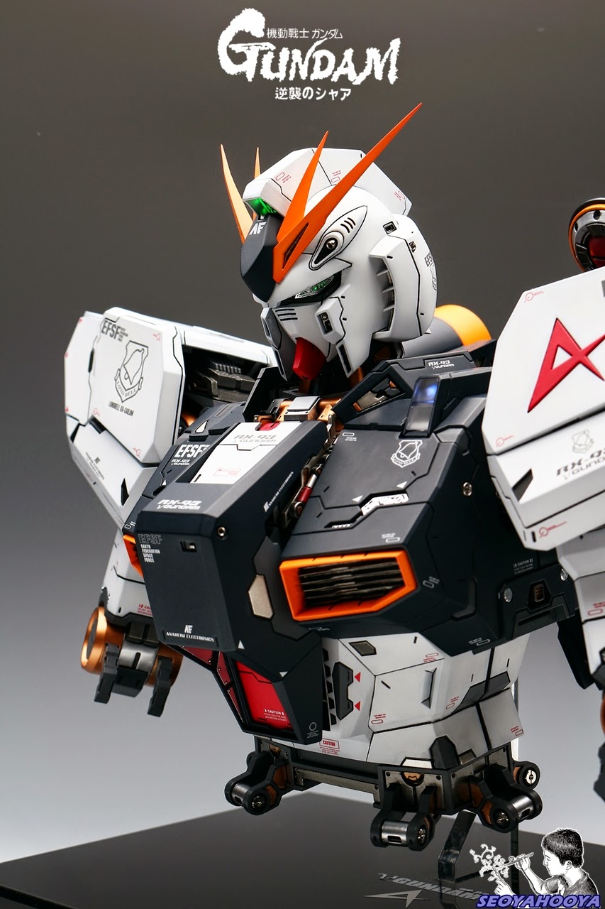 GUNDAM GUY: Neo Grade 1/35 RX-93 Nu Gundam Bust - Painted Build