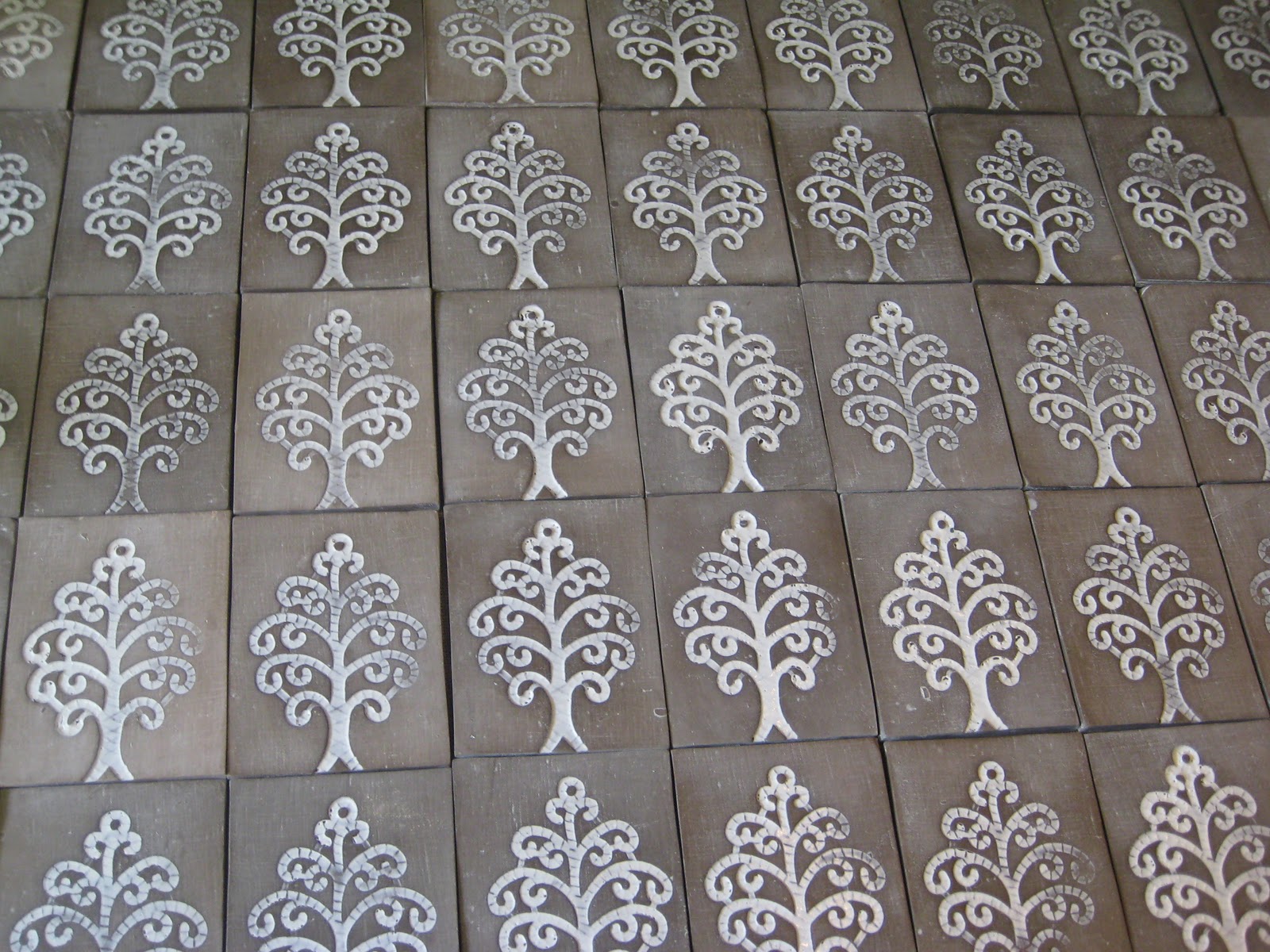 mud hut company: Tree of Life handmade ceramic tiles