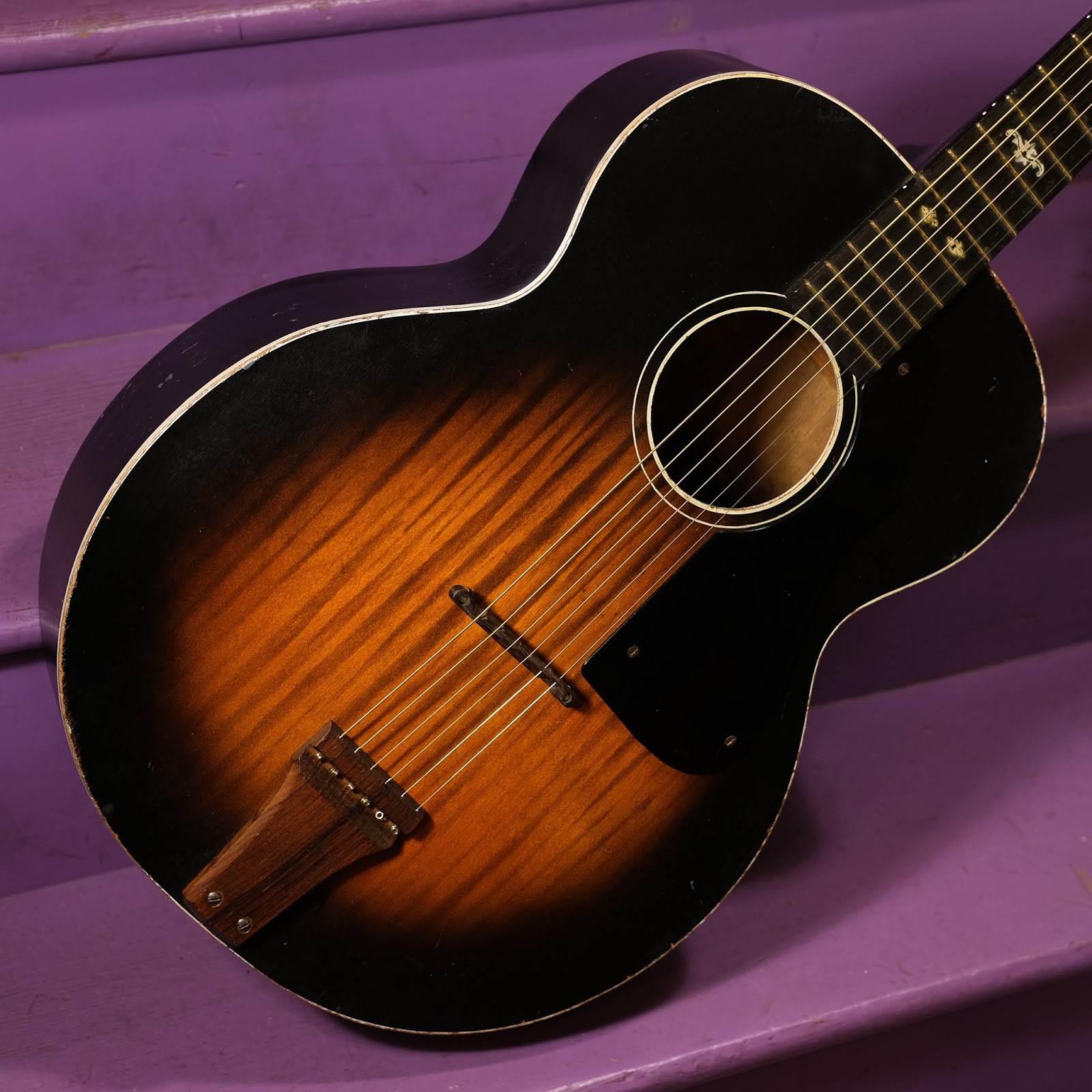 1943 Harmony-made Stella 00/000 Tailpiece Guitar