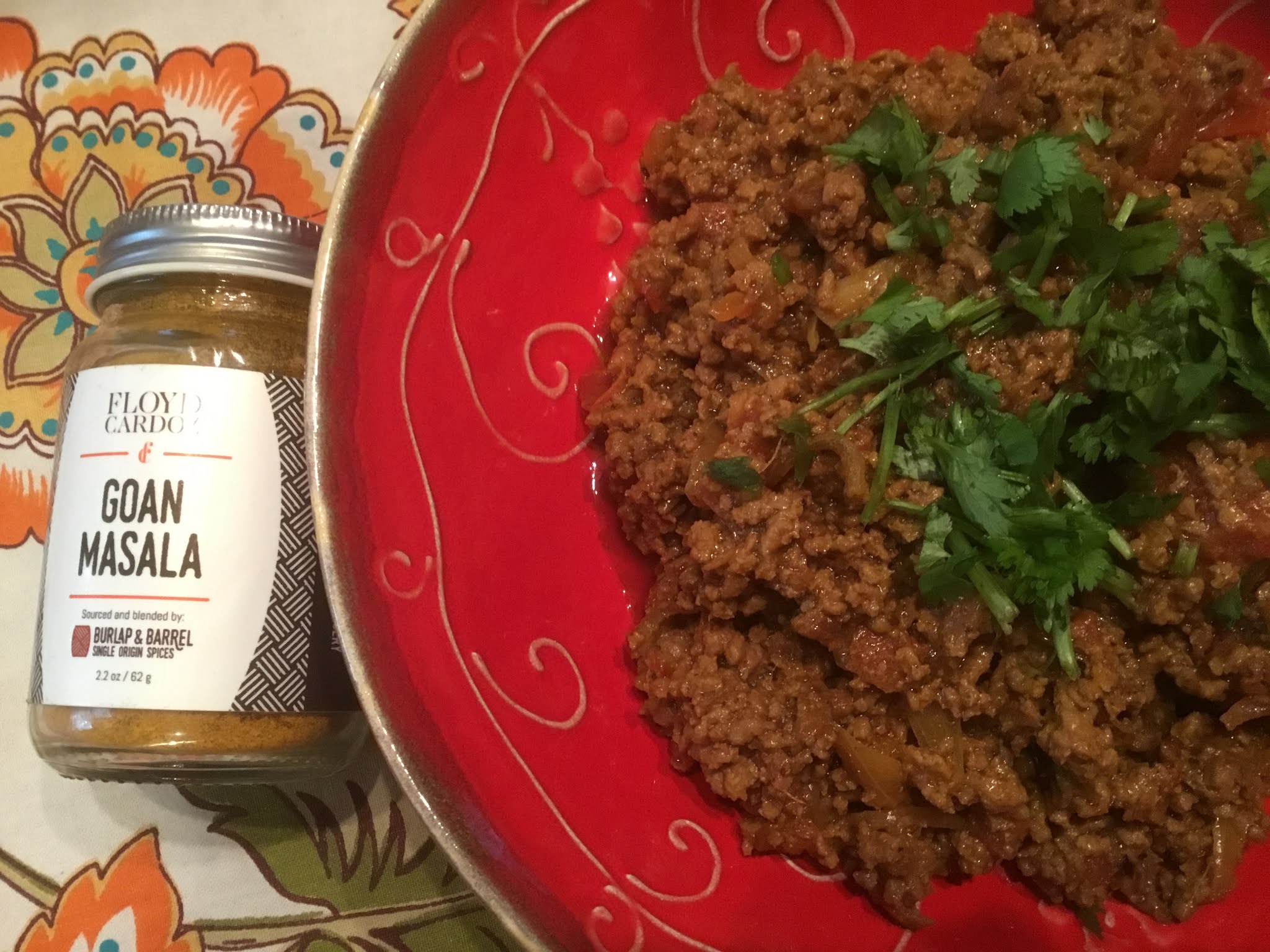 Home on my Range: Kheema with Goan Spices