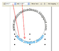 TUTORIAL CORELDRAW : CARA MEMBUAT TULISAN HURUF MELINGKAR MENGGUNAKAN COREL DRAW - Studio Creative