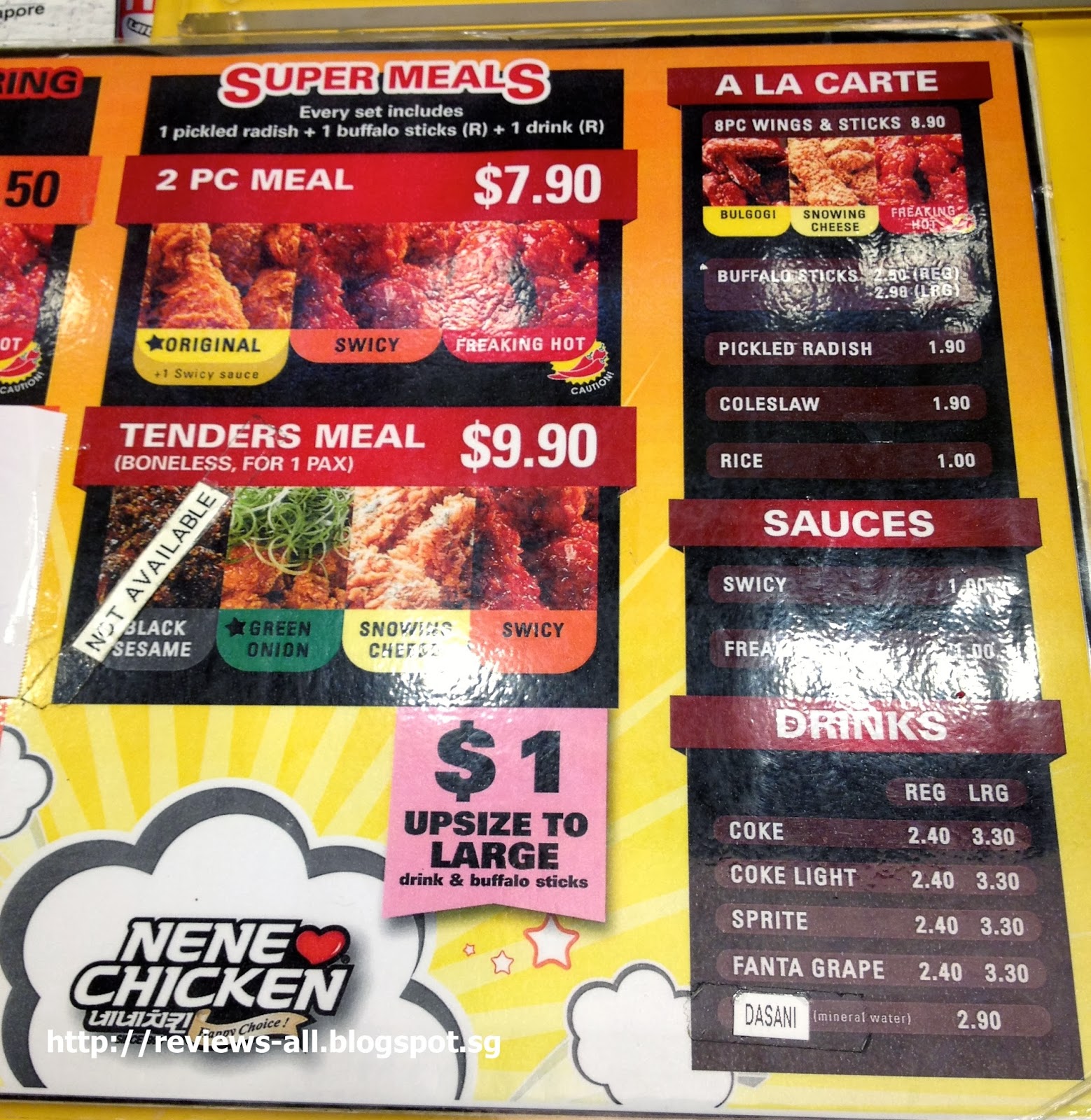 We'll Tell You - A&W Couple's Blog: NeNe Chicken Singapore - Star Vista ...