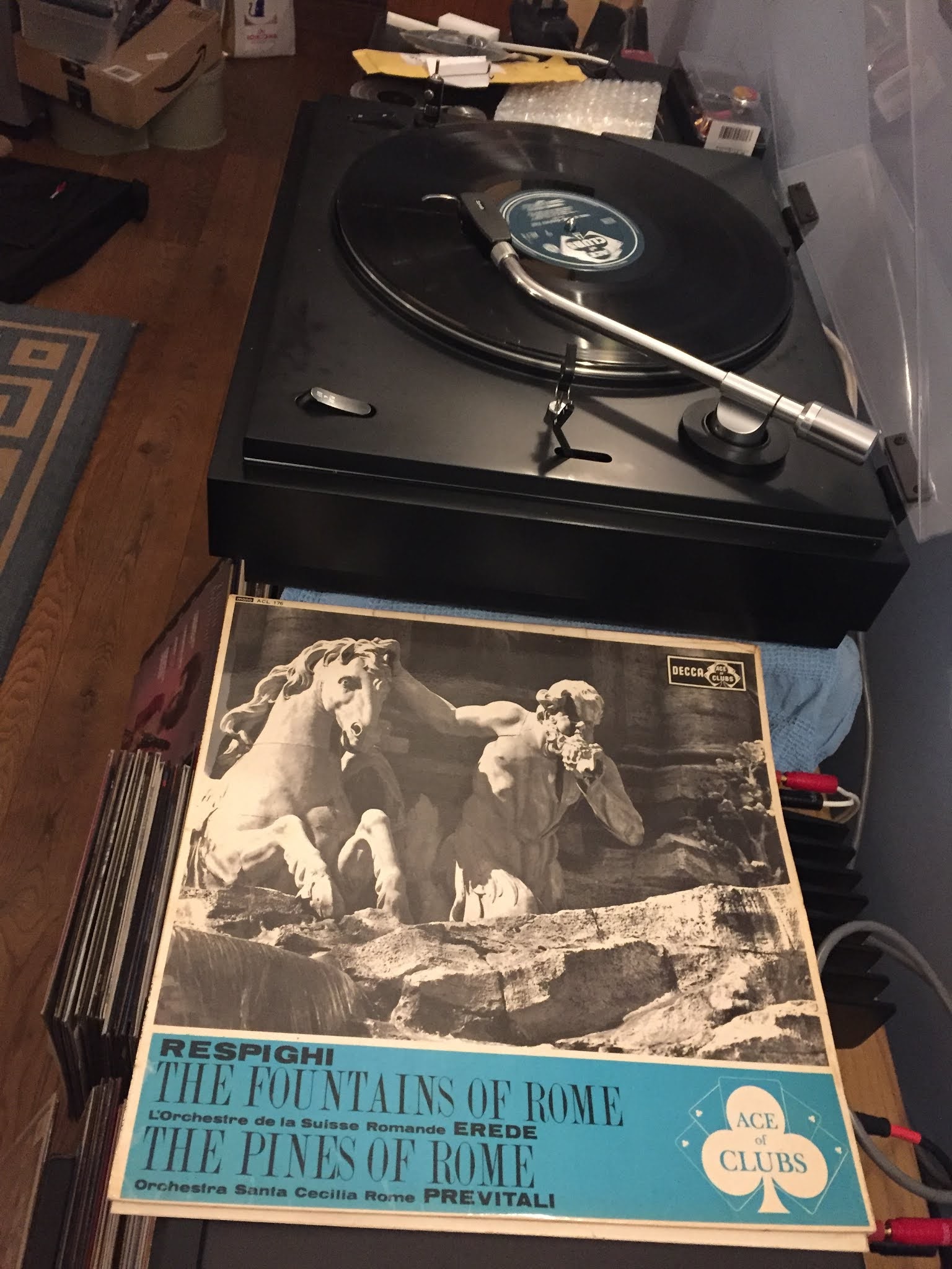 a vintage Sonab 85S / Yamaha CP-500 turntable