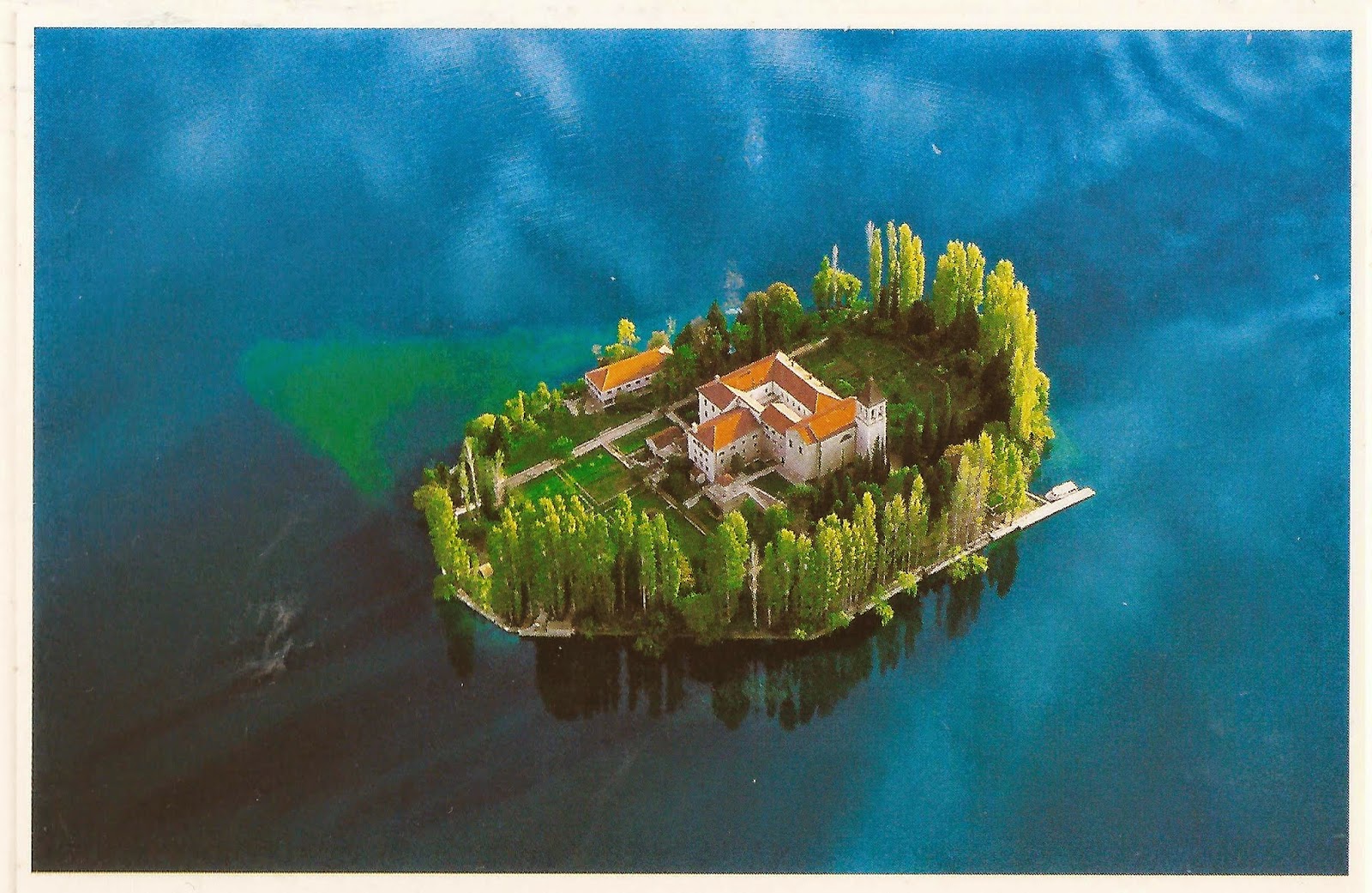 A Journey of Postcards: Visovac Monastery, Croatia
