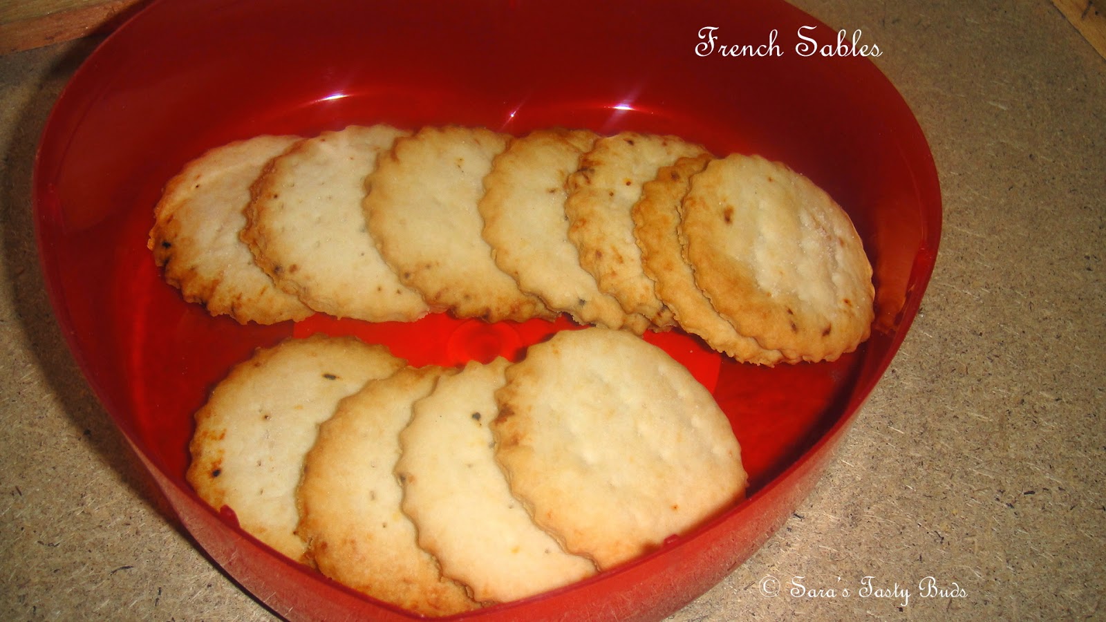 SARA'S TASTY BUDS: French Sable’( Biscuit ) / Biscuit Sable’s / Eggless ...