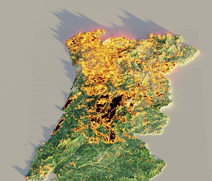 SAFEPLACE52: Mapa de 10 anos de Incêndios em Portugal