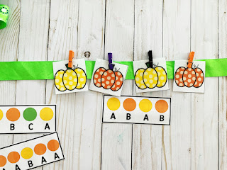 October Fine Motor Task Boxes for Preschool