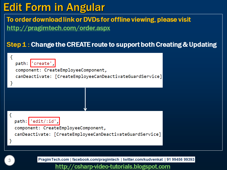 Sql Server Net And C Video Tutorial Edit Form In Angular Slides