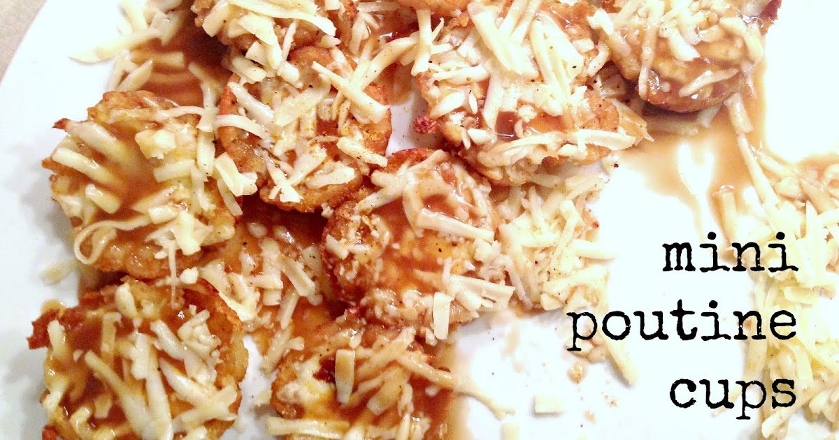 sweet creek: mini poutine cups