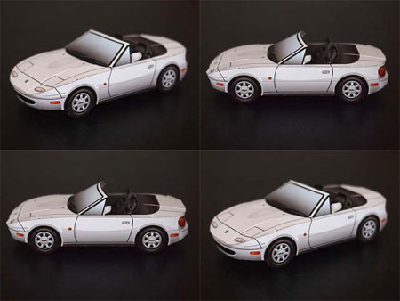 Papercraft - Mazda MX5 Eunos Roadster - Papercraft4u | Free Papercrafts ...