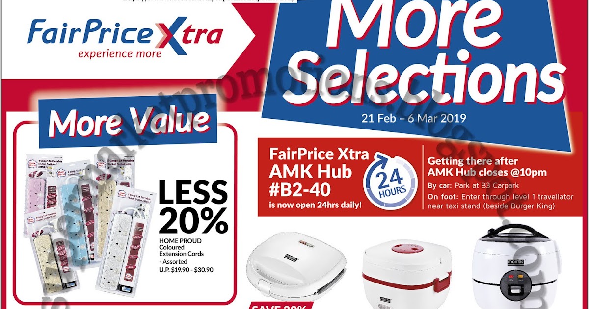 NTUC FairPrice Xtra Electronics Promotion 21 February - 06 March 2019 ...