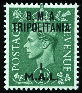 King George VI Postage Stamps: Tripolitania 1948 (1 July) T1/13