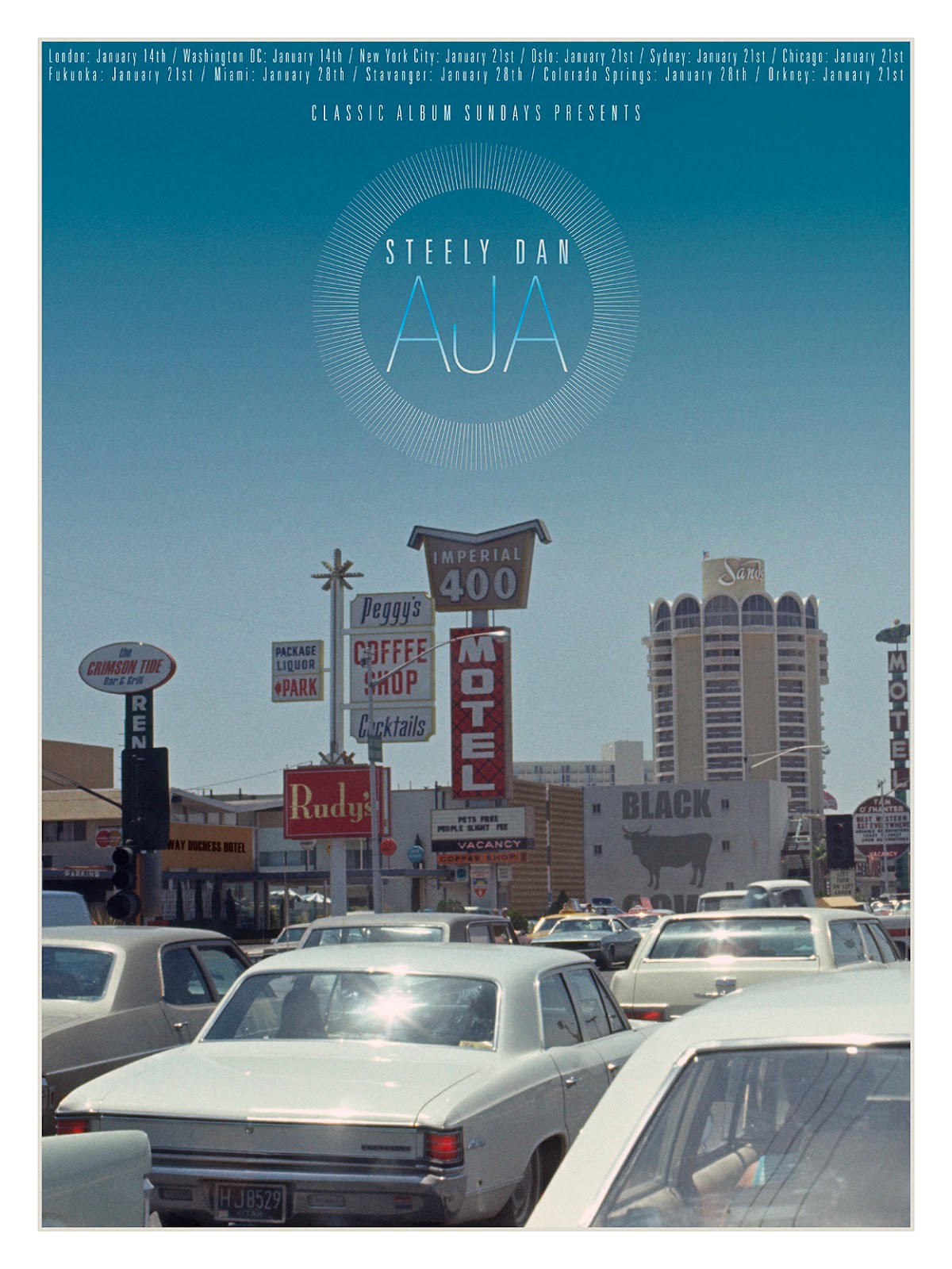 INSIDE THE ROCK POSTER FRAME BLOG: Carl Glover Steely Dan Aja Poster ...