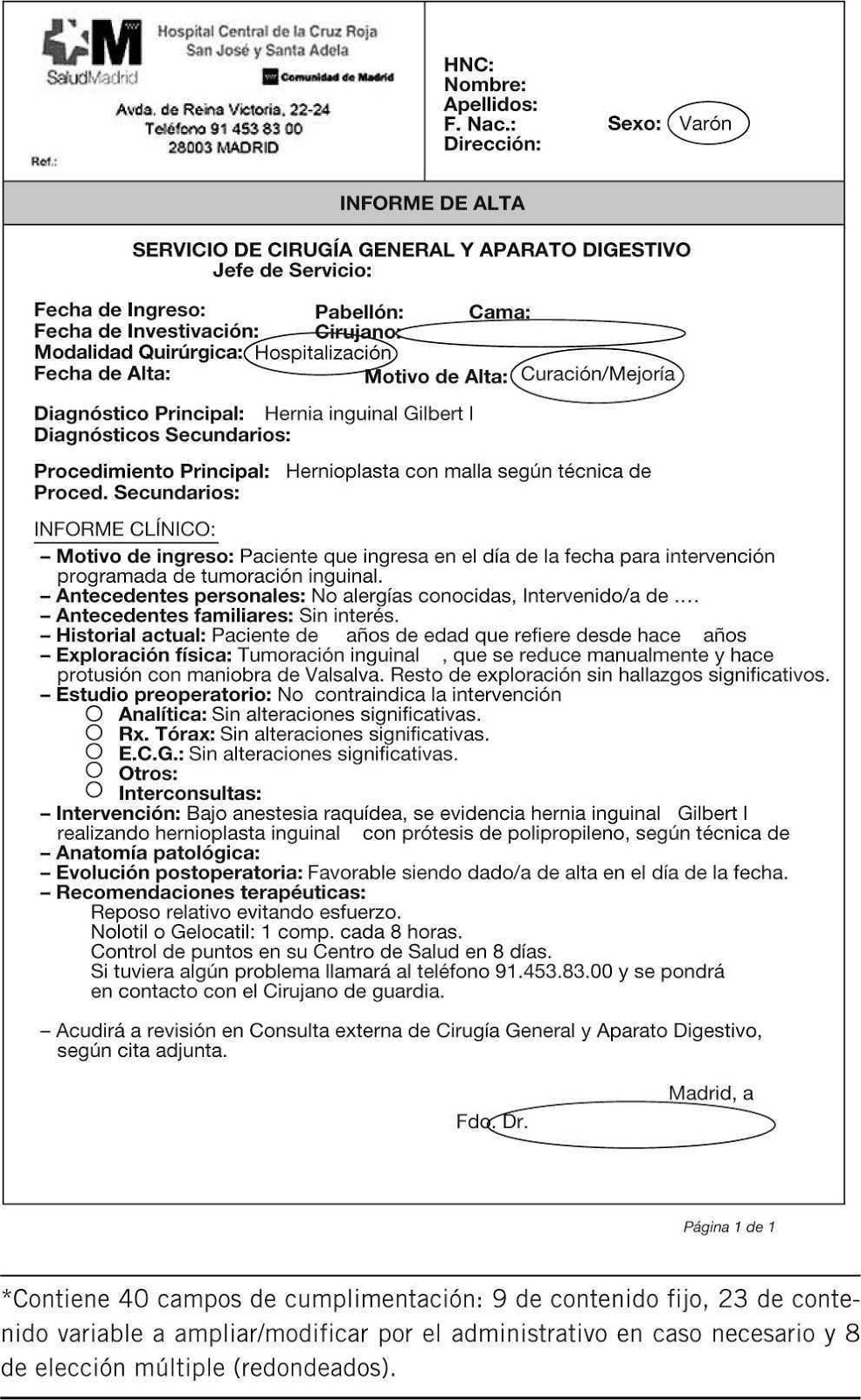 CUIDADOS: Paciente al alta