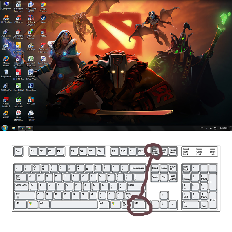 Cara Mengambil Gambar Pada Layar Laptop/Komputer - Layar Kerja
