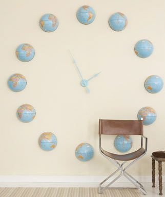 Mad for Mid-Century: Globe Clocks for a Travel-Themed Nursery