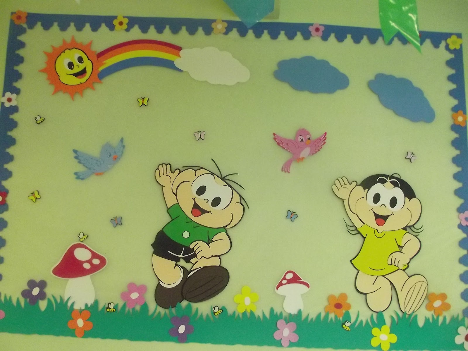 Educando o Futuro: MURAL DA TURMA DA MÔNICA