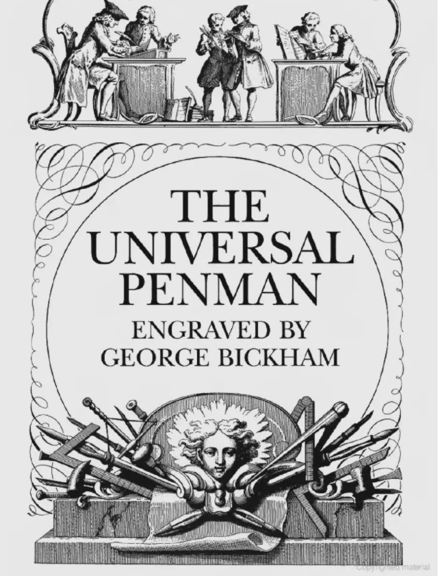 George Bickham y "The Universal Penman", la influencia de la redonda ...