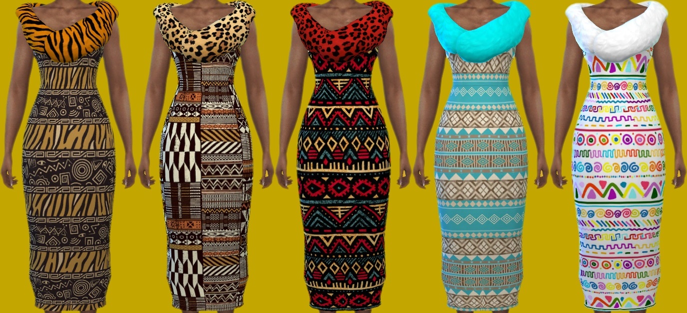 Annetts Sims 4 Welt Get Famous Africa Dresses
