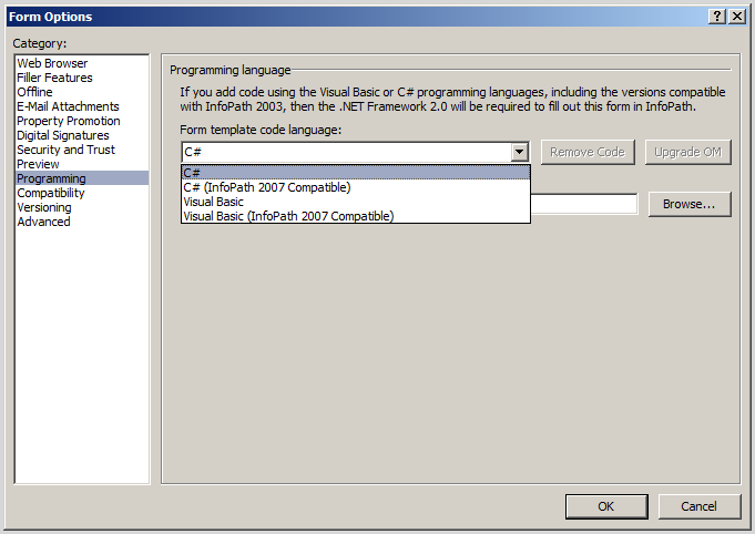 Populating InfoPath Drop Down List Box with SharePoint Fields Choice Populating InfoPath Drop Down List Box with SharePoint Fields Choice