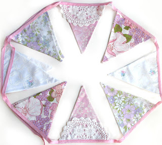 Merry-Go-Round Handmade: More Retro floral Vintage Flag Bunting added ...