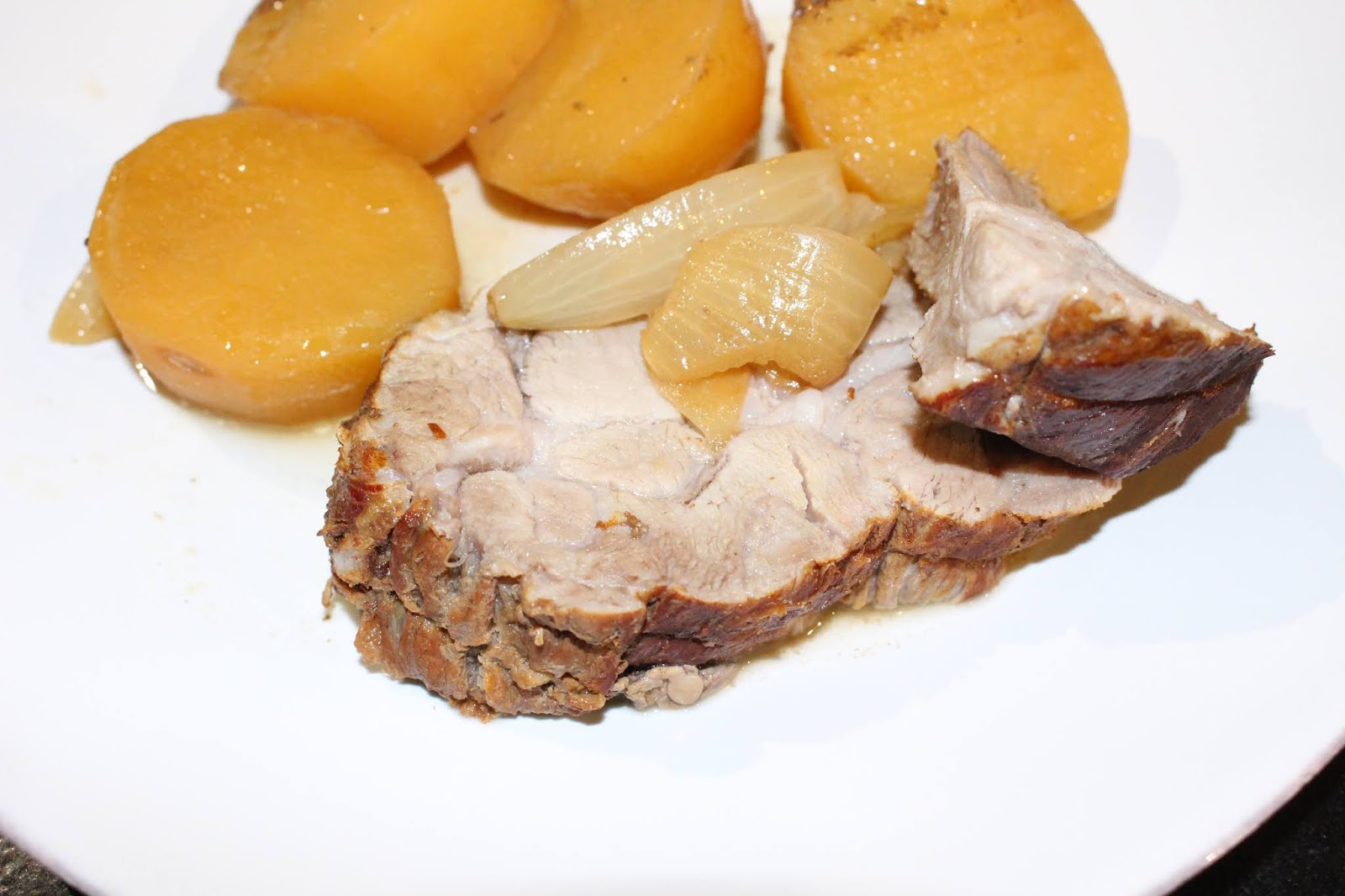 Délices d'une novice: Rôti de porc au cidre et pommes de terre