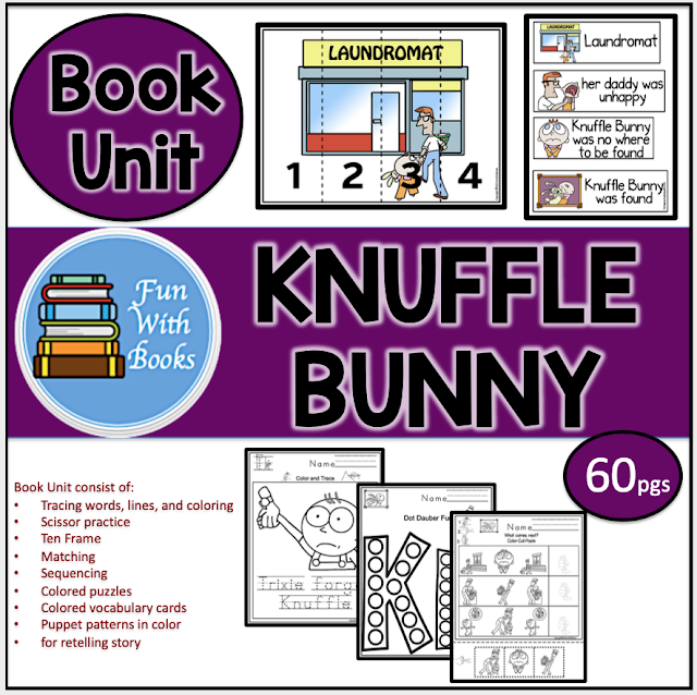 KNUFFLE BUNNY BOOK UNIT ~ Book Units by Lynn