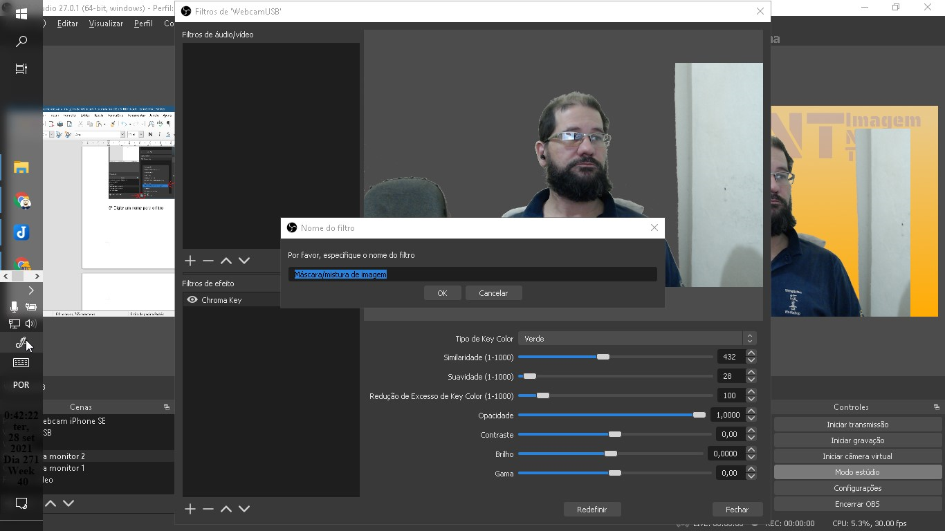 6 passos para deixar a imagem da Webcam Redonda no OBS STUDIO