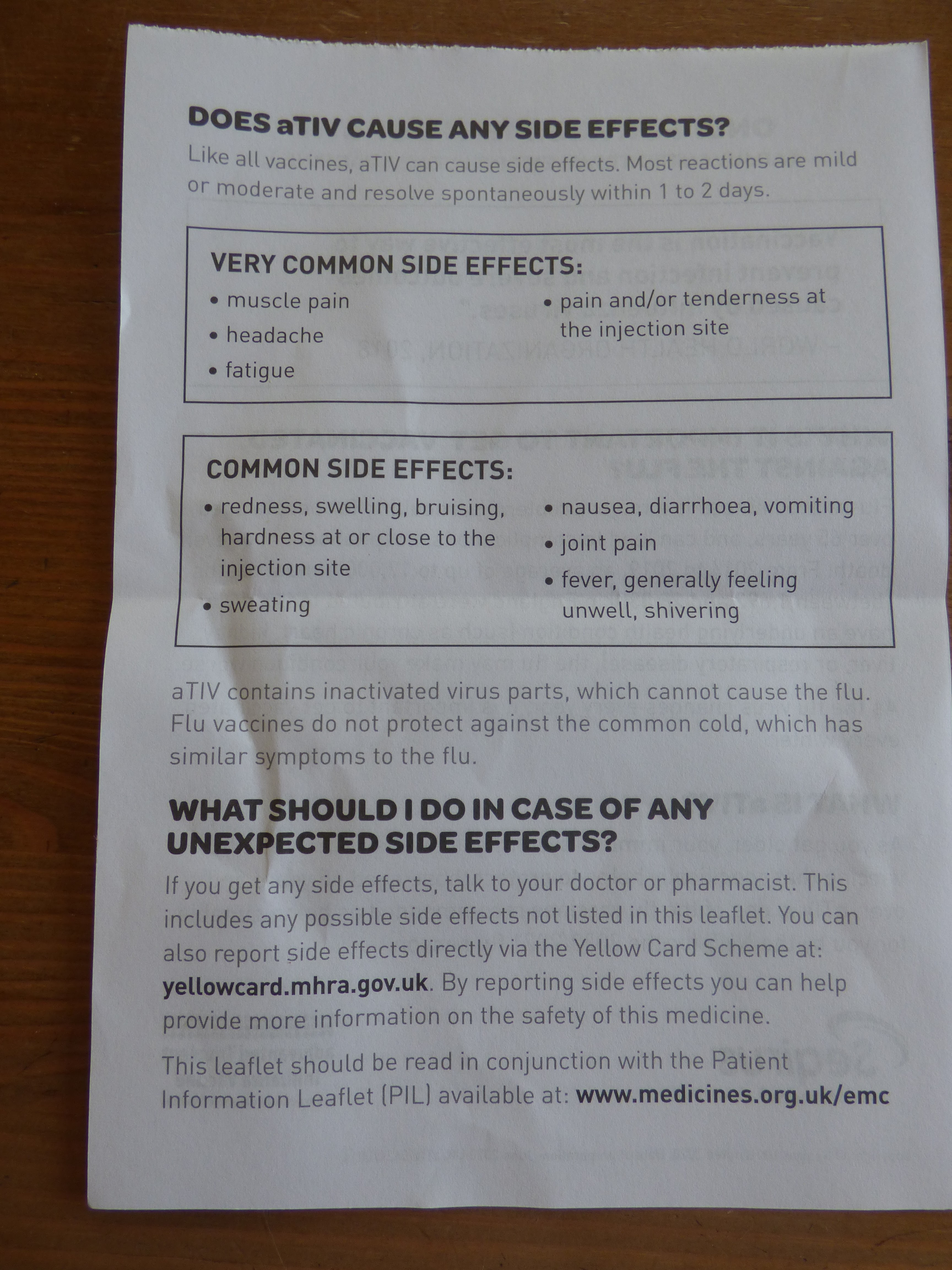 My Quiet Life in Suffolk: Side Effects and Contra-indications