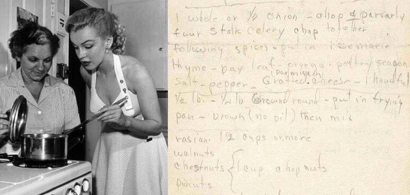 Marilyn Monroe's Recipe For Thanksgiving
