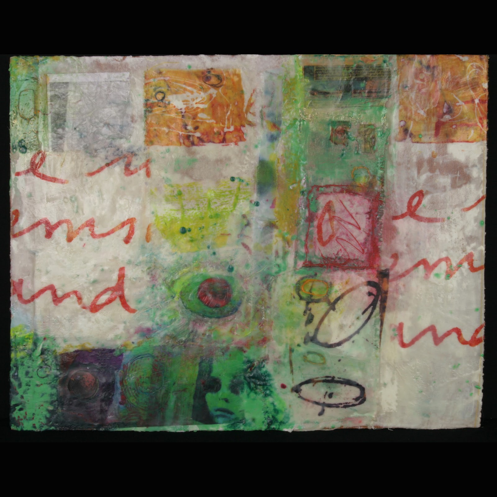 Art With a Needle: Fiber art and encaustic 2 -- Shelley Baird