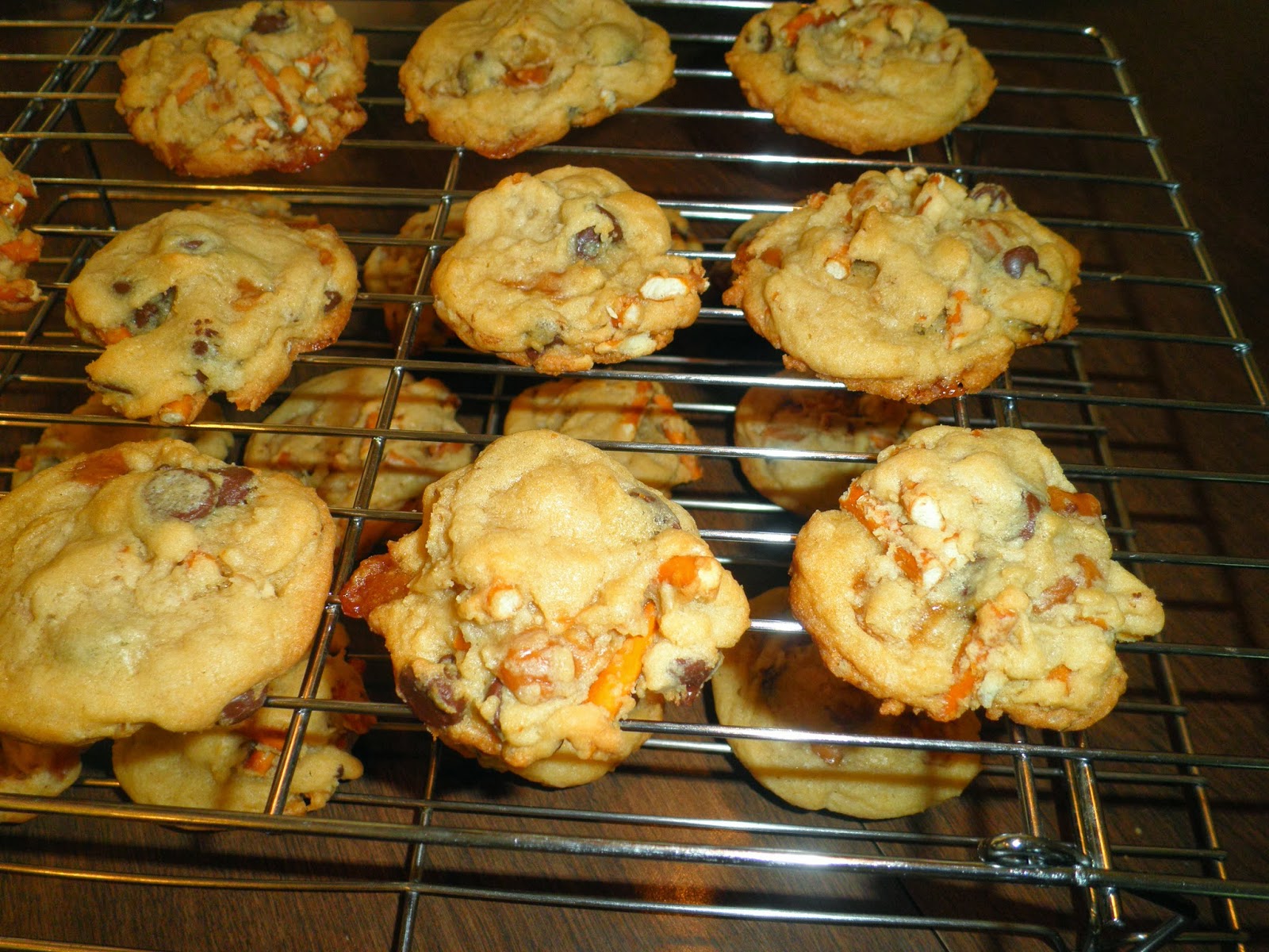 Secrets from the Cookie Princess: Caramel Pretzel Chocolate Chip Cookies