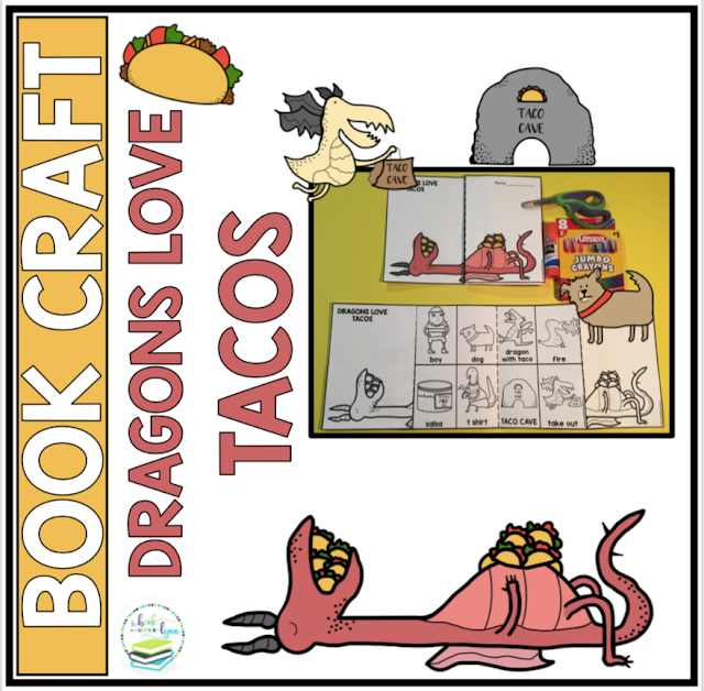 DRAGONS LOVE TACOS BOOK CRAFT ~ Book Units by Lynn