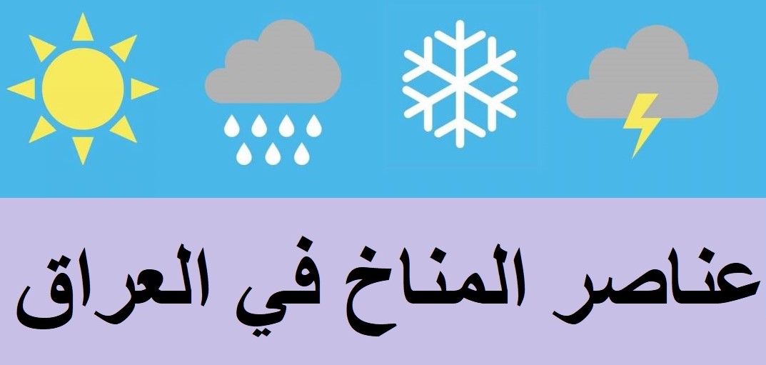 عناصر المناخ في العراق الفصل الاول مادة الاجتماعيات ثالث متوسط منهج 2022