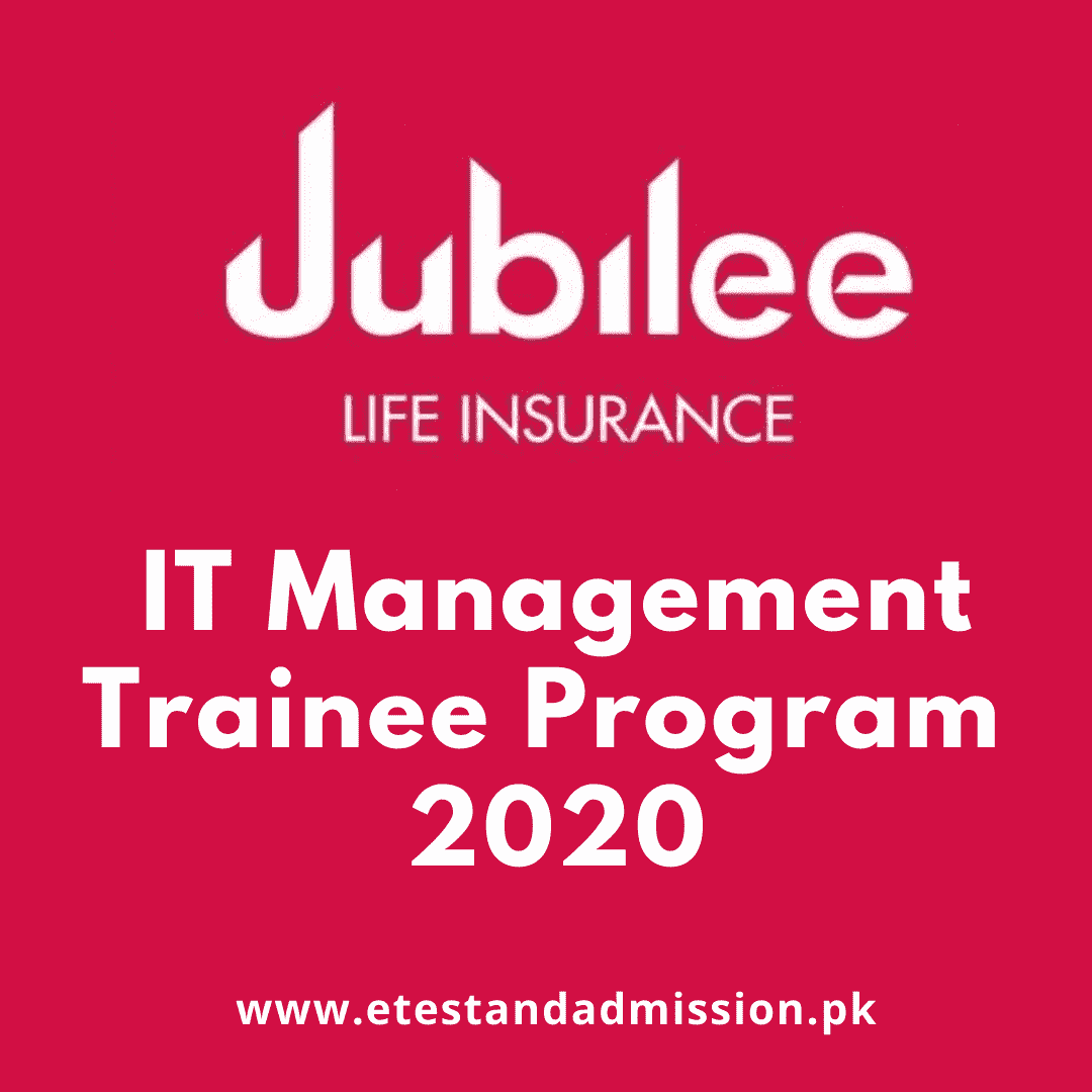 Jubilee Insurance IT Trainee Program 2020 - Etest And Admission
