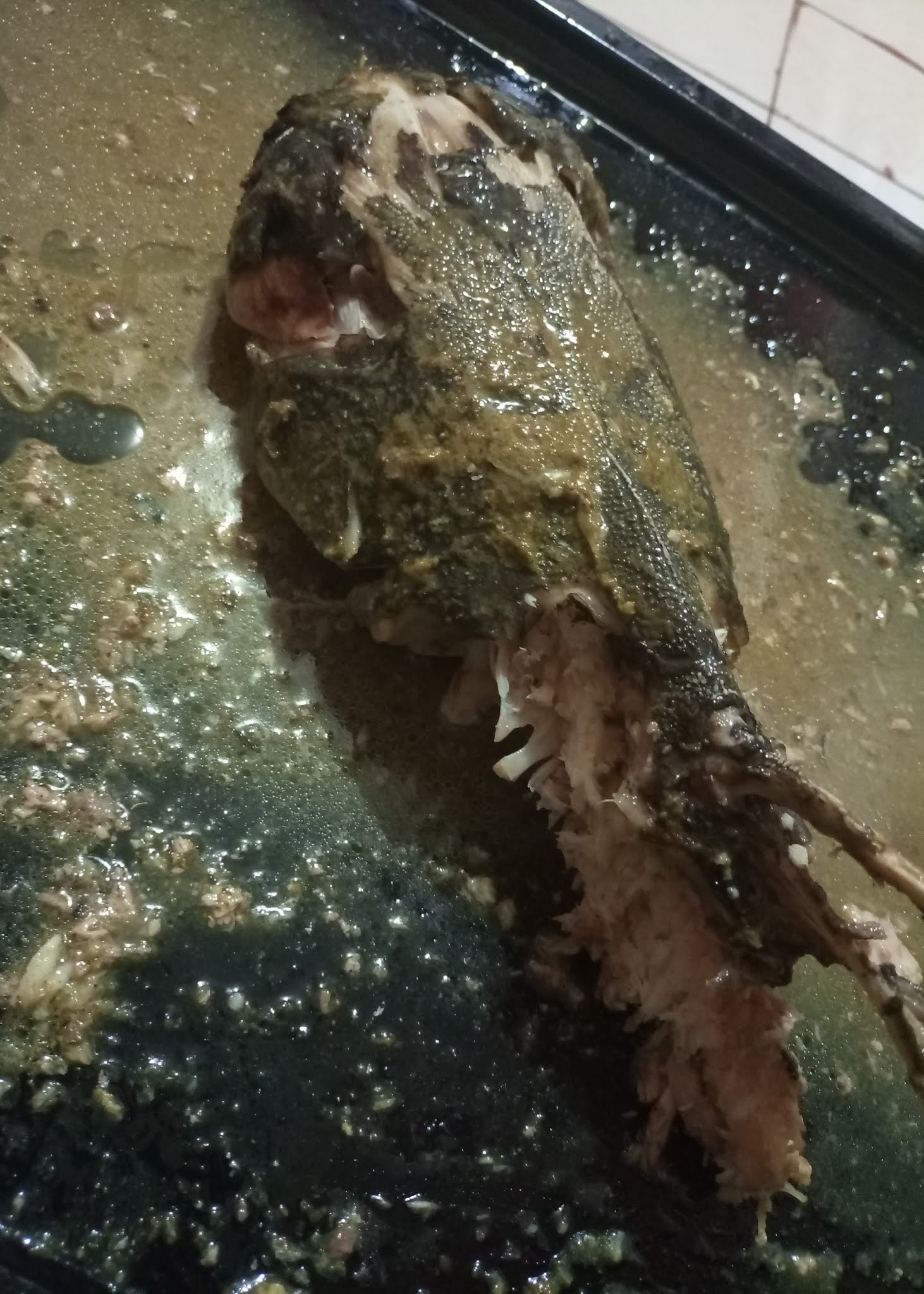 Machoiron de mer au four