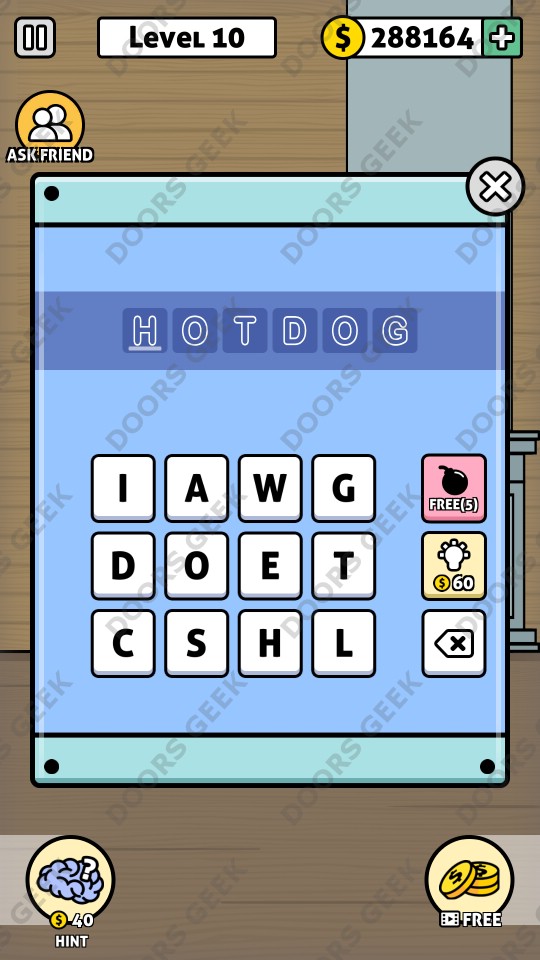 Escape Room: Mystery Word Level 10 Answer ~ Doors Geek