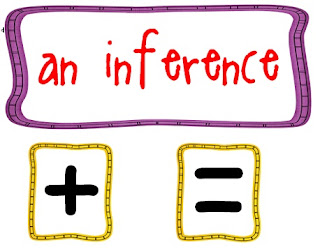 Down Under Teacher: Text Clues + What we Know = An Inference poster