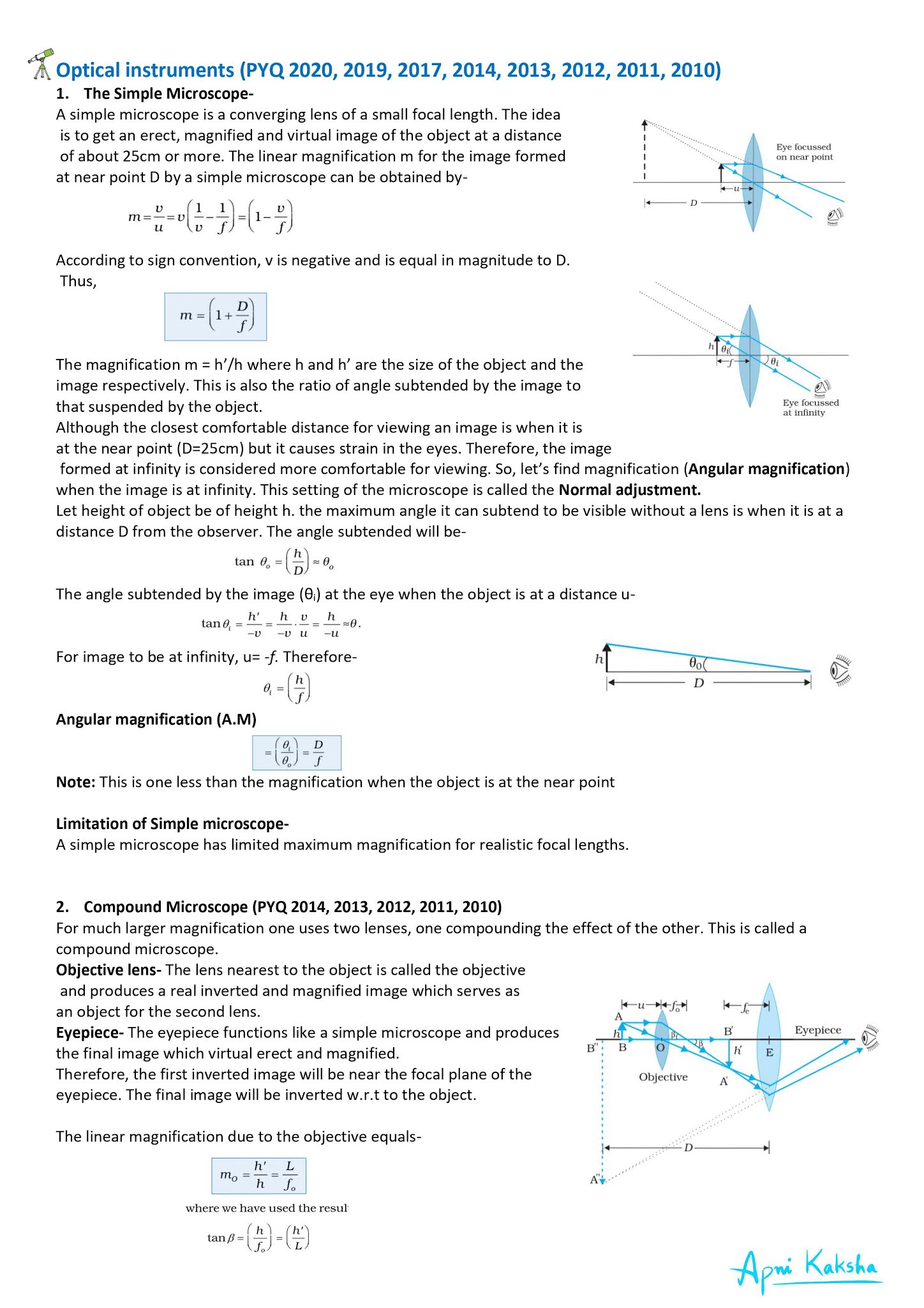 Class 12 Physics Chapter 9-Ray Optics And Optical Instruments Notes PDF ...