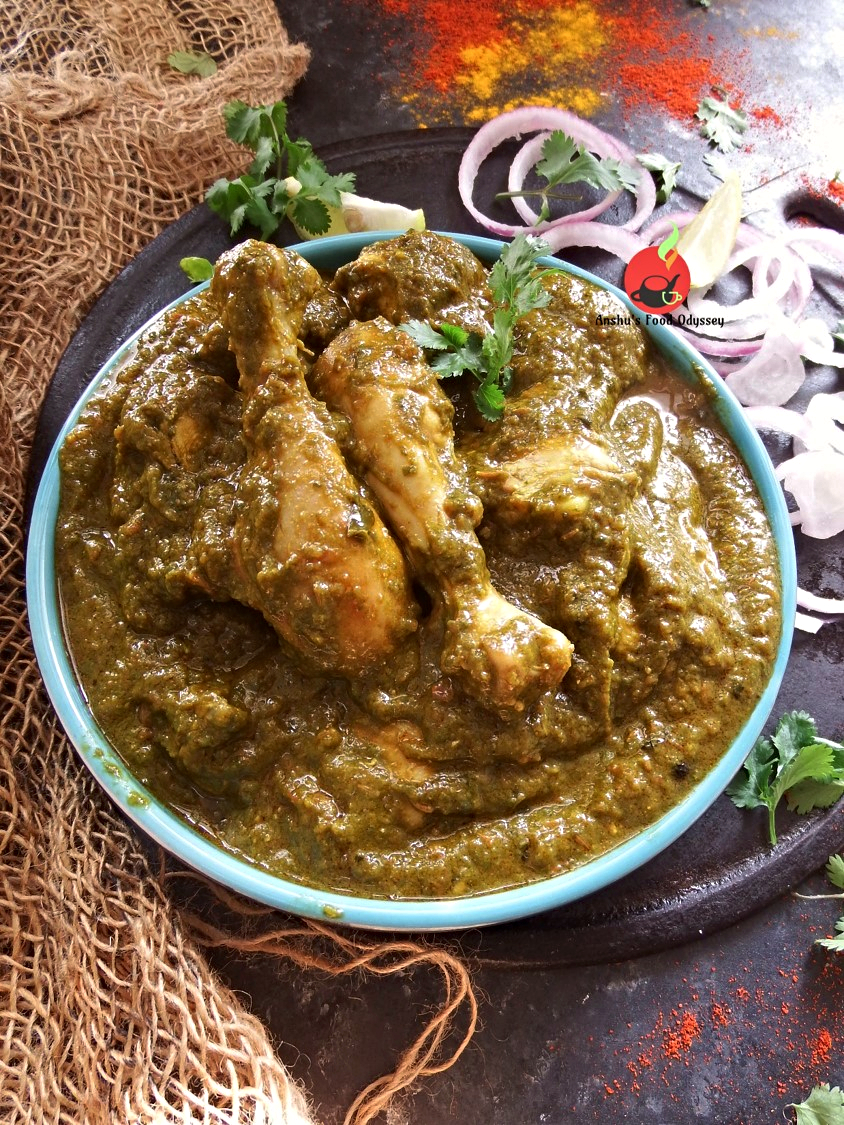 Palak Chicken | Saag Murgh | Saag wala Murgh | Chicken Saagwala ...
