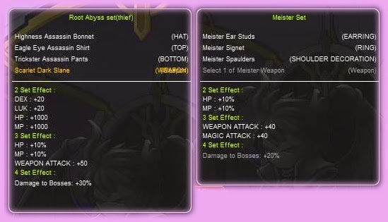 Diary Of A MapleStory NightLord: Root Abyss Set, Set Effects, And The ...