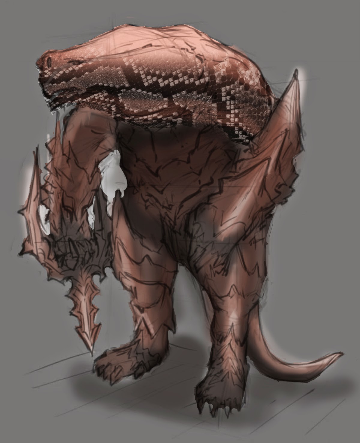 CGA: James Brooks Blog: Term 2: Photoshop Session 1: Lizard Humanoid ...